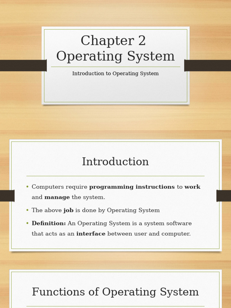 Chapter 2 Operating System | PDF