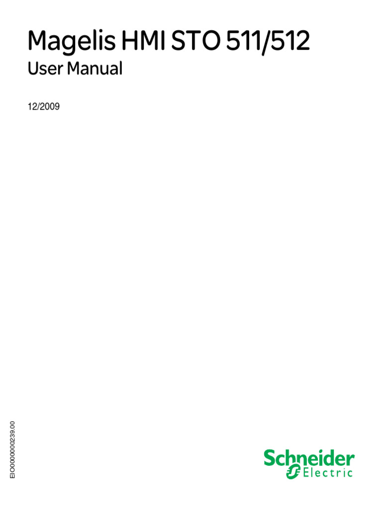 Magelis HMI STO 511/512 User Manual | PDF | Usb | Liquid Crystal Display