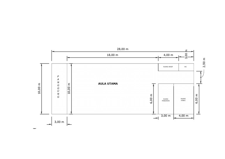 Layout Denah Ruangan LANTAI 2 | PDF