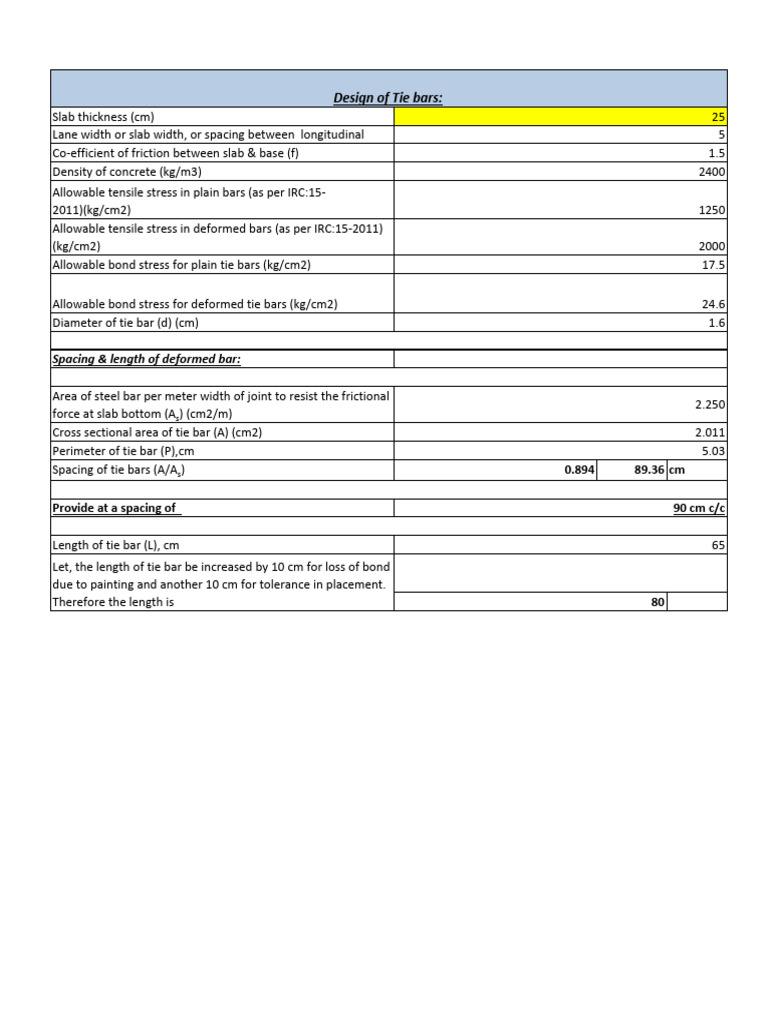 Rigid Pavement Design Worksheet-4 | PDF