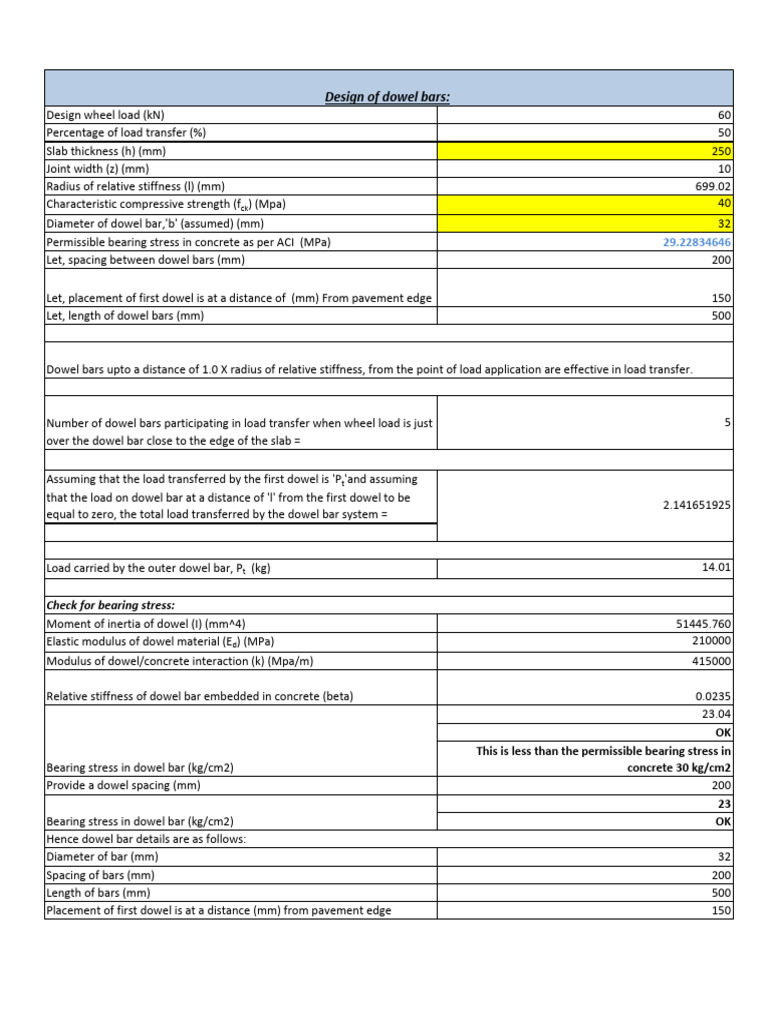 Rigid Pavement Design Worksheet-3 | PDF | Stress (Mechanics) | Concrete