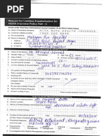Cashless Hospitalization Request Form | PDF