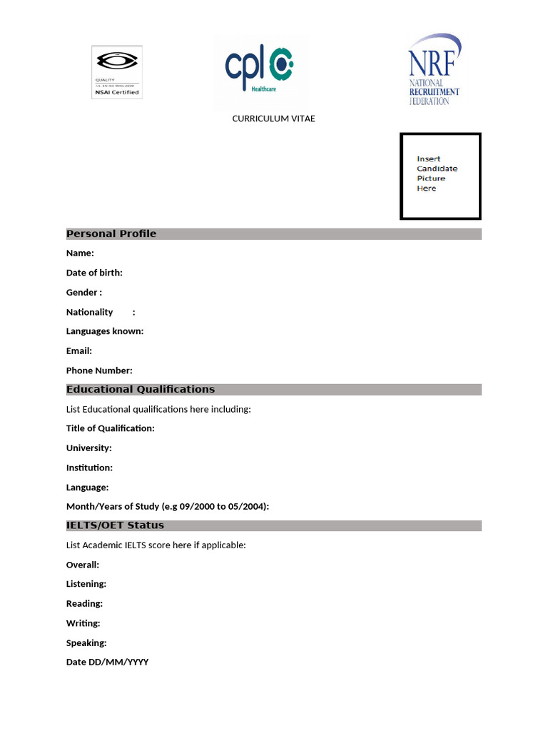 Mmuh CV For Completion | PDF