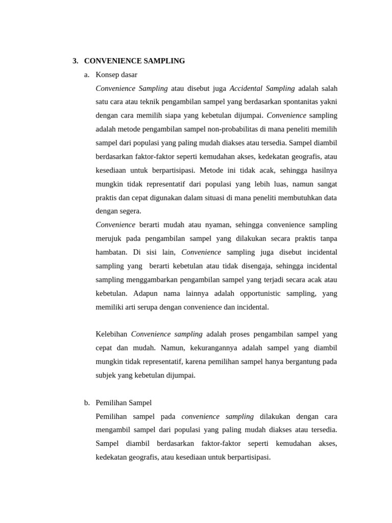 Metode Convenience dan Snowball Sampling | PDF