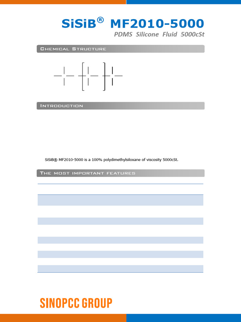 Sisib mf2010 5000 Tds | PDF | Silicone | Silicon