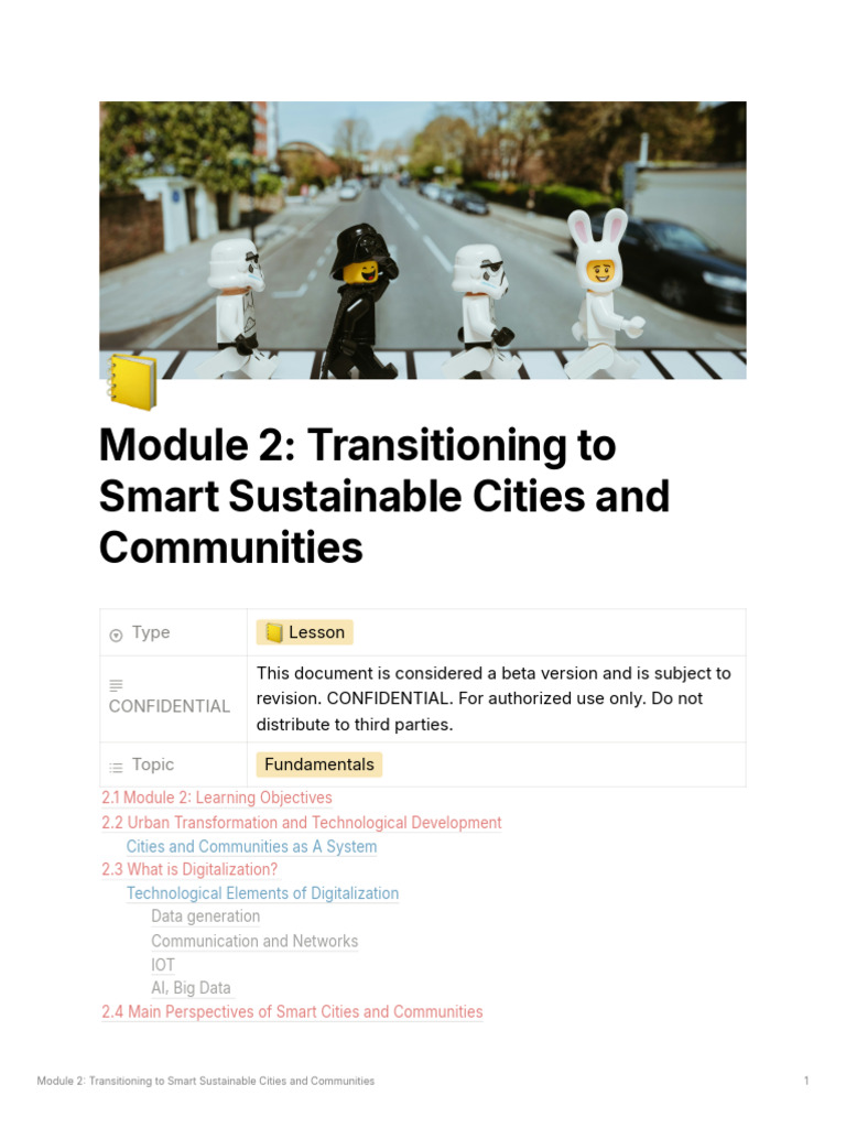 module 2 Transitioning To Smart Sustainable Cities and Communities ...