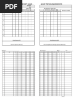 Security Guard Attendance Register | PDF