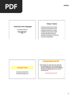 CFG To GNF | PDF | Language Mechanics | Mathematical Logic