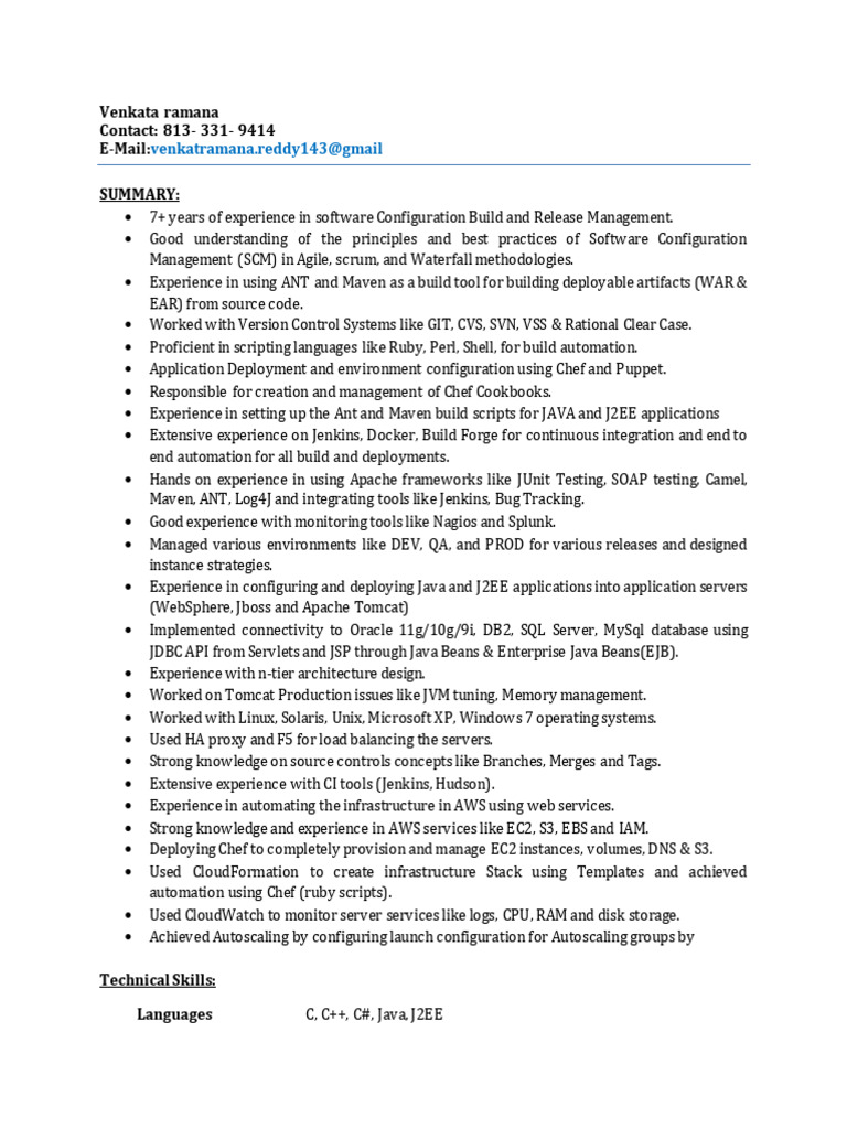 Venkata Ramana Devops | PDF | Software Repository | Scripting Language