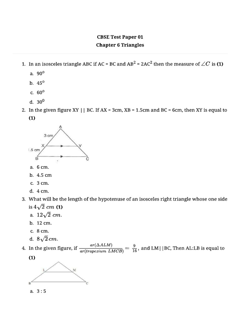 Triangle Test | PDF