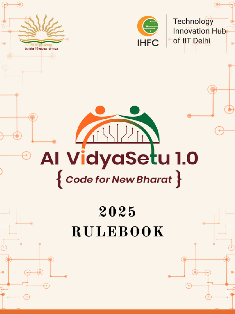 KVS Hackathon 2025 Rulebook (Update) PDF | PDF | Artificial Intelligence | Intelligence (AI ...