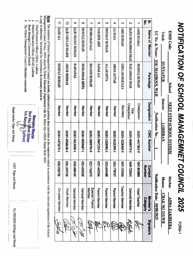 School Registration Counsil Form | PDF