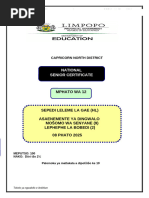 Lesson Plan Sepedi | PDF