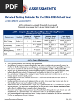 Alberta PAT Schedule 2024-2025 | PDF | Alberta