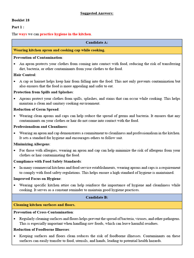 Booklet 18 - Good Hygiene Practice | PDF | Hand Washing | Hygiene