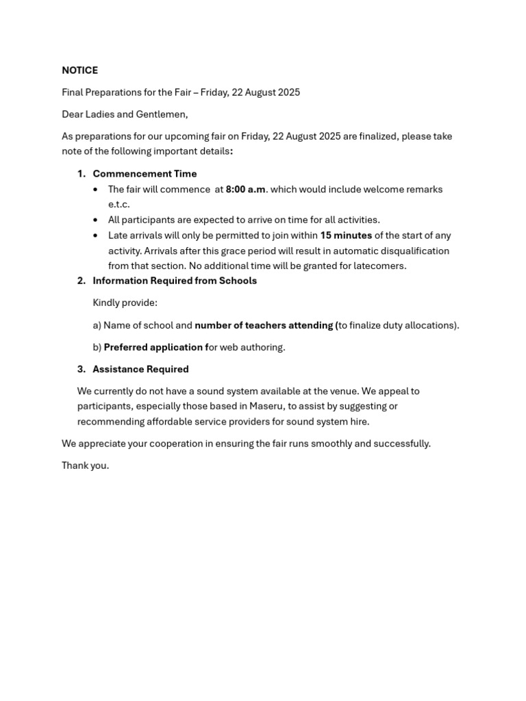 Fair Notice | PDF