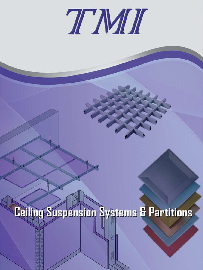 Ceiling Suspension Systems Overview | PDF | Wall | Drywall