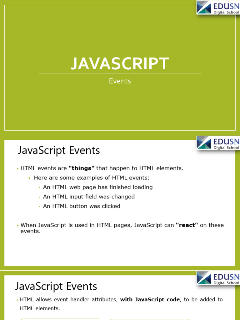 04 Javascript Event | PDF