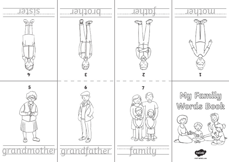 My Family Words Writing Activity Booklet | PDF