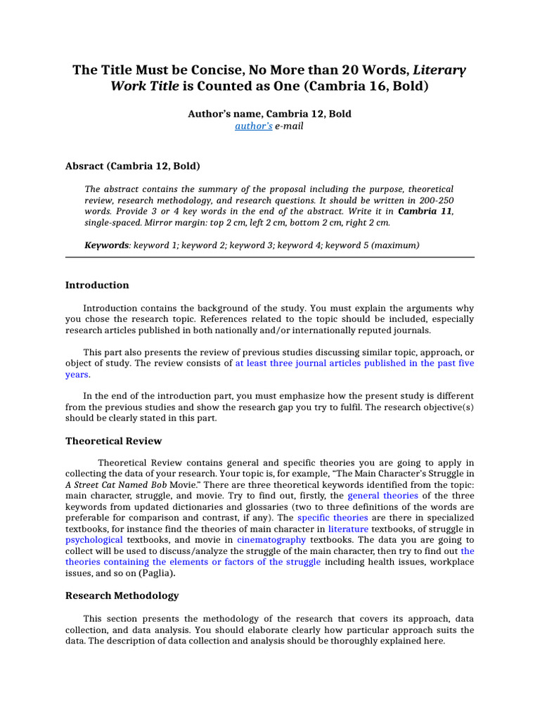 2023 Seminar Proposal Template | PDF | Methodology | Data