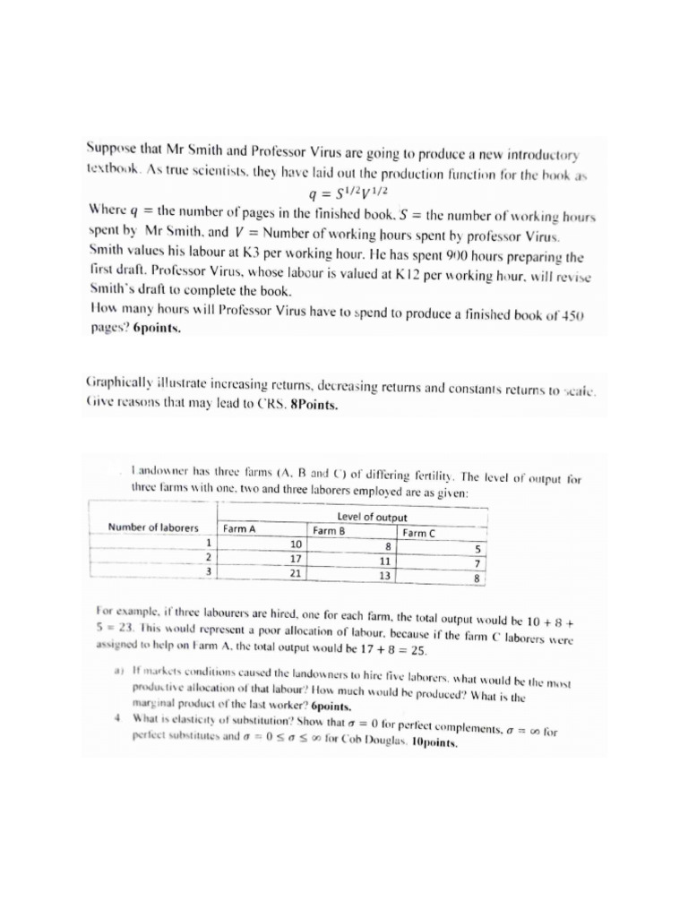 INTERMEDIATE MICROECONOMICS_tutorial sheet-1 | PDF