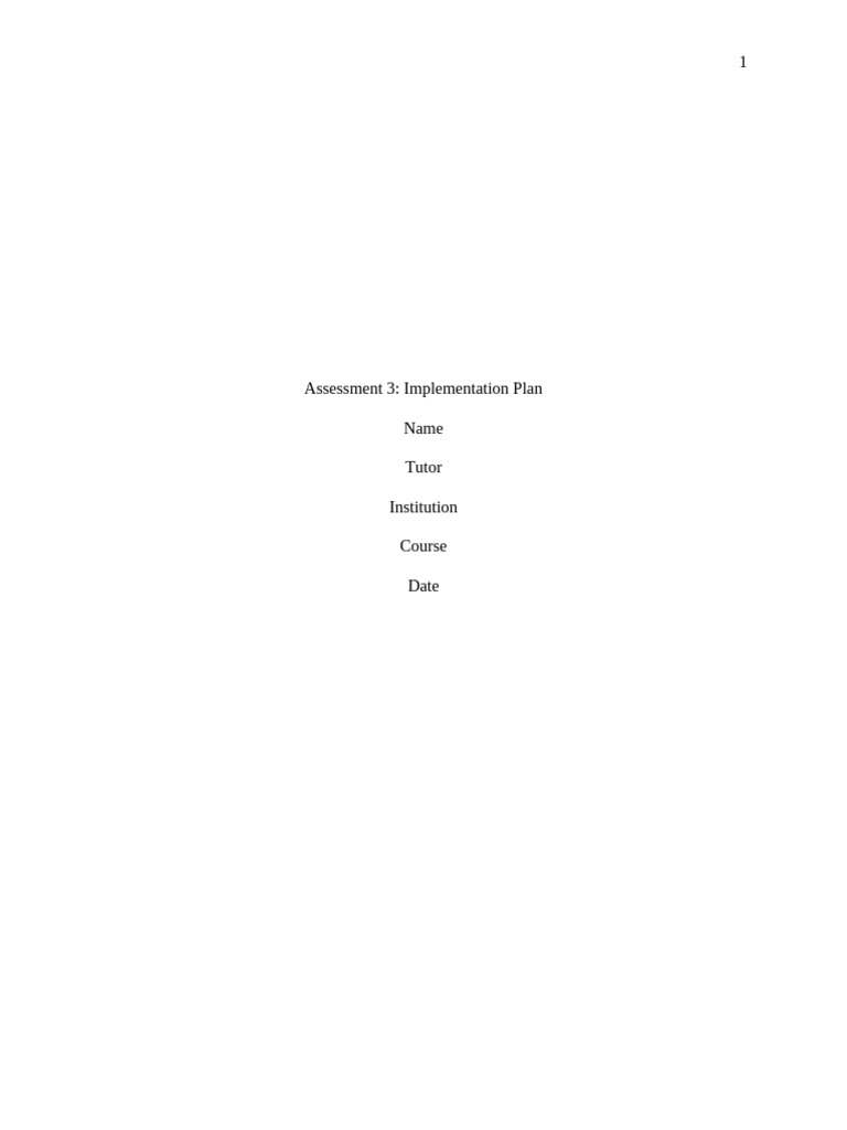 Home Care Implementation Plan for Patients | PDF | Health Care | Hospital