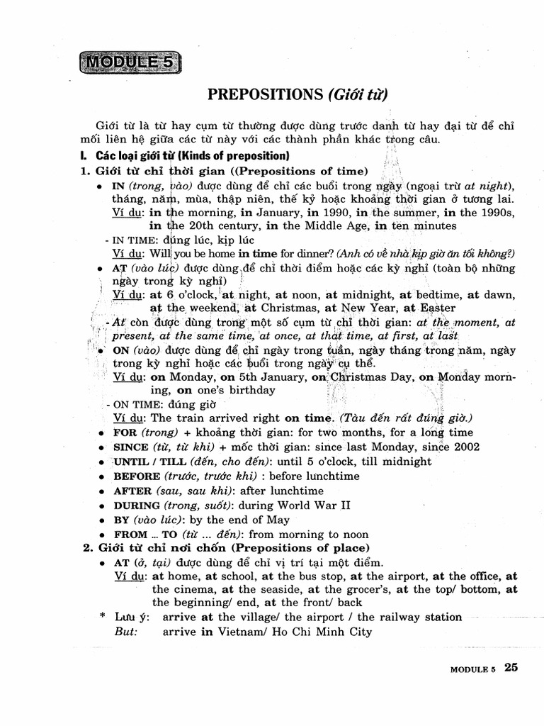 Prepositions and Phrasal Verbs | PDF