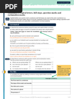 Capital Letters Full Stops Question Marks Worksheet Class2 | PDF