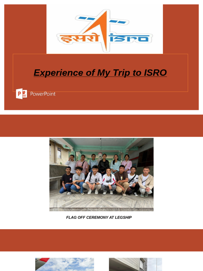 Experience of My Trip To ISRO | PDF