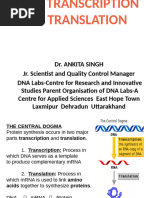 DNA vs. RNA and Protein Synthesis | PDF | Translation (Biology) | Rna