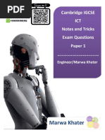 Igcse Ict Theory Notes | PDF