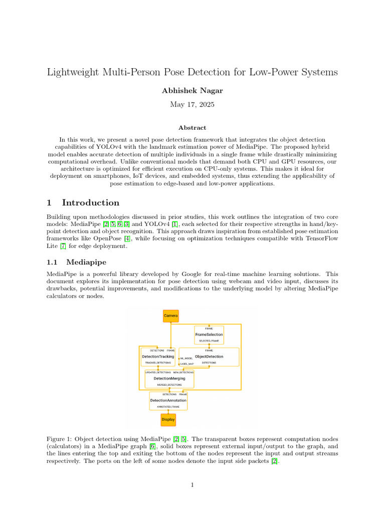 Efficient Multi-Person Pose Detection | PDF | Parallel Computing ...