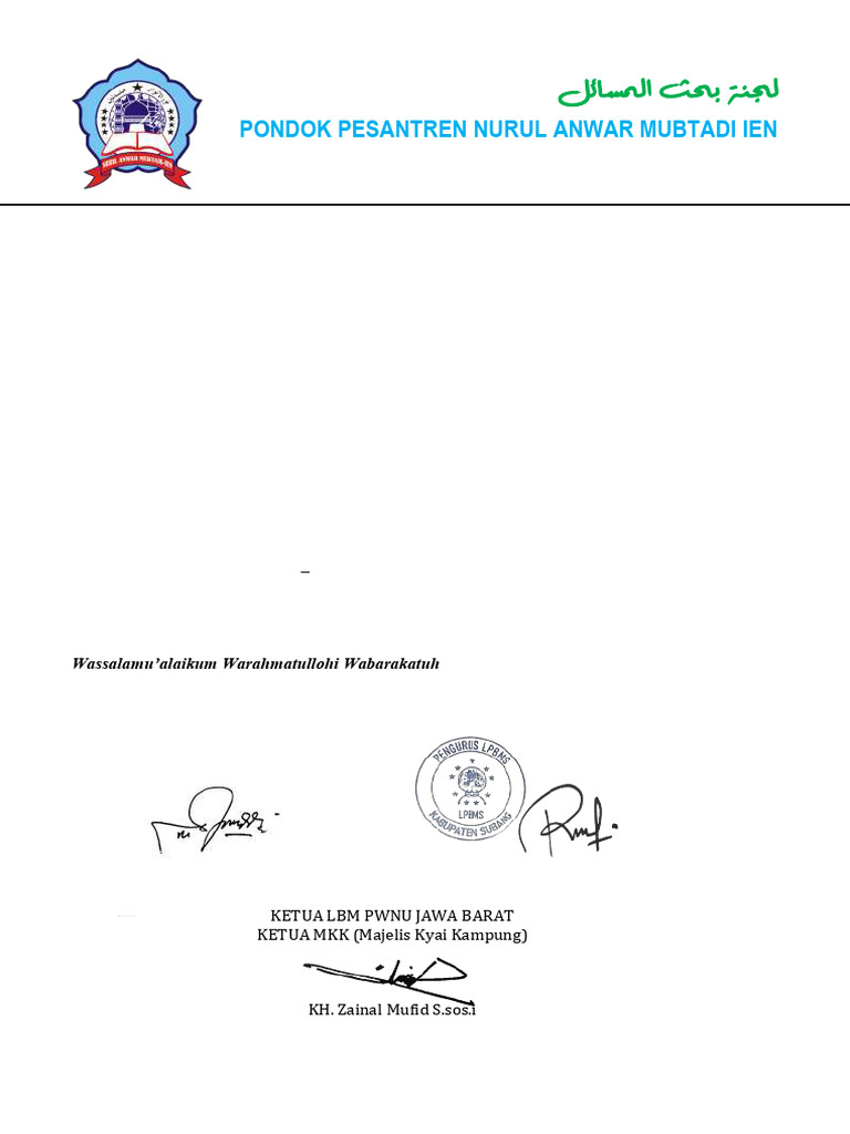 Undangan BM NAM | PDF