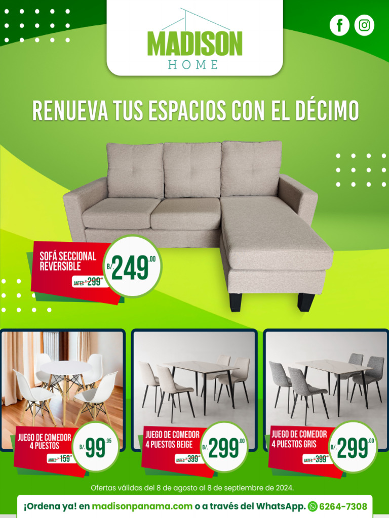 Catálogo Madison Muebles 2024 | PDF | Mueble | Lecho