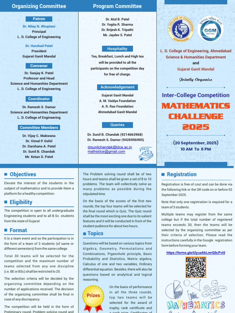 Inter-College Competition_math 2025 | PDF | Mathematics | Algebra