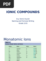 Ionic Compounds (With Matchmaker Game) | PDF | Ion | Valence (Chemistry)