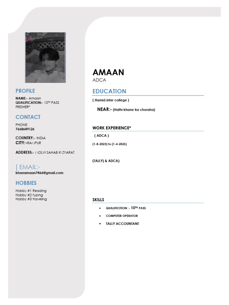 MY Resume PDF | PDF