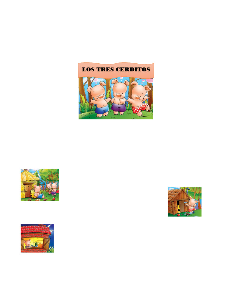 Secuencia del Cuento: Los Tres Cerditos | PDF