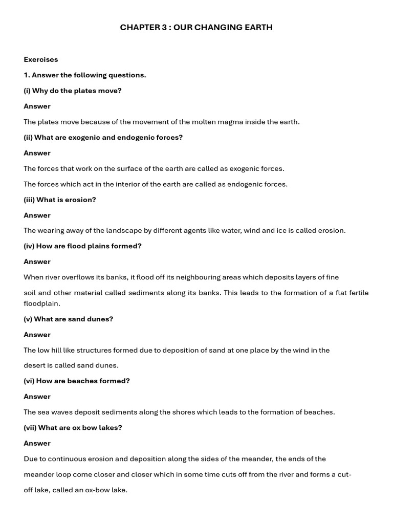 Geography Chapter 3 | PDF