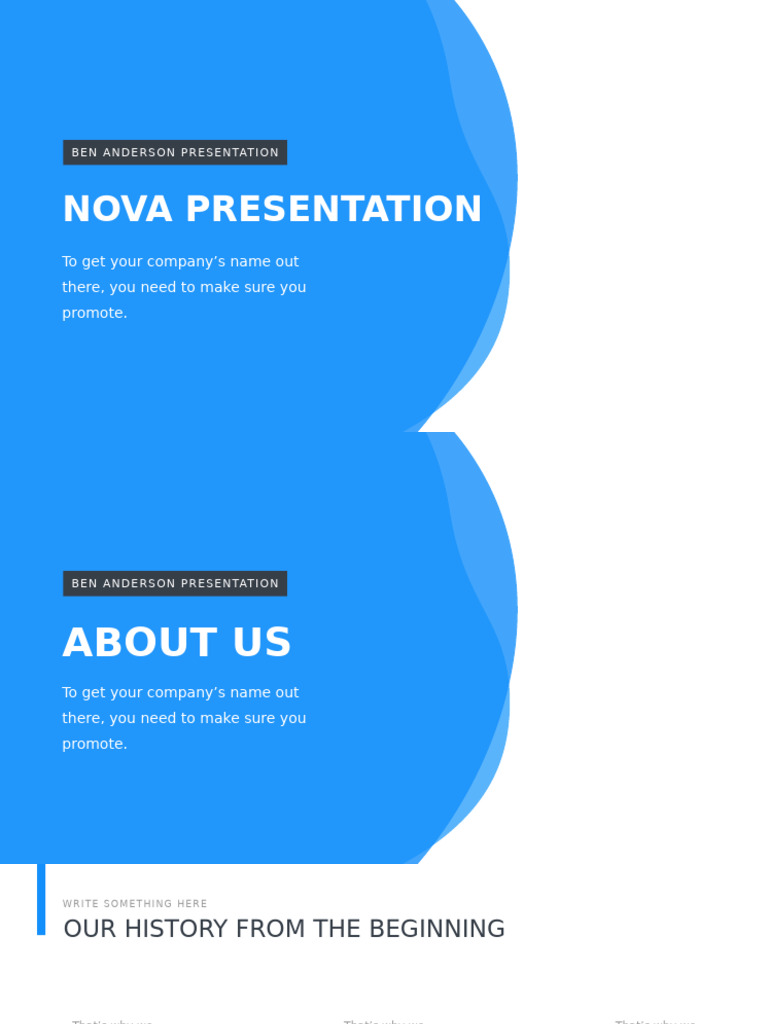 Nova PowerPoint Template Light | PDF | Mobile Computers | Computing