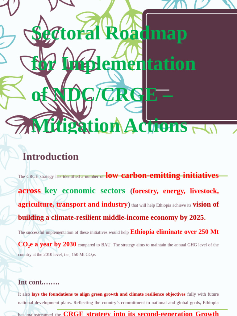 Mitigation Road Map | PDF | Climate Change Mitigation | Agriculture