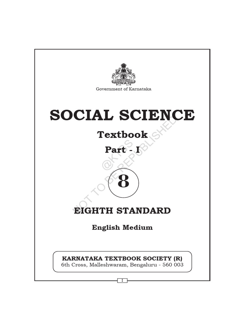 Karnataka 8th Grade Social Science Textbook | PDF
