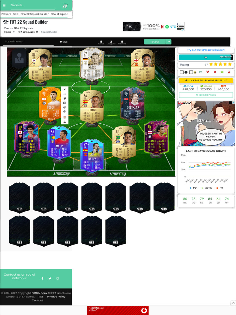 FIFA 22 Squad Builder Overview | PDF