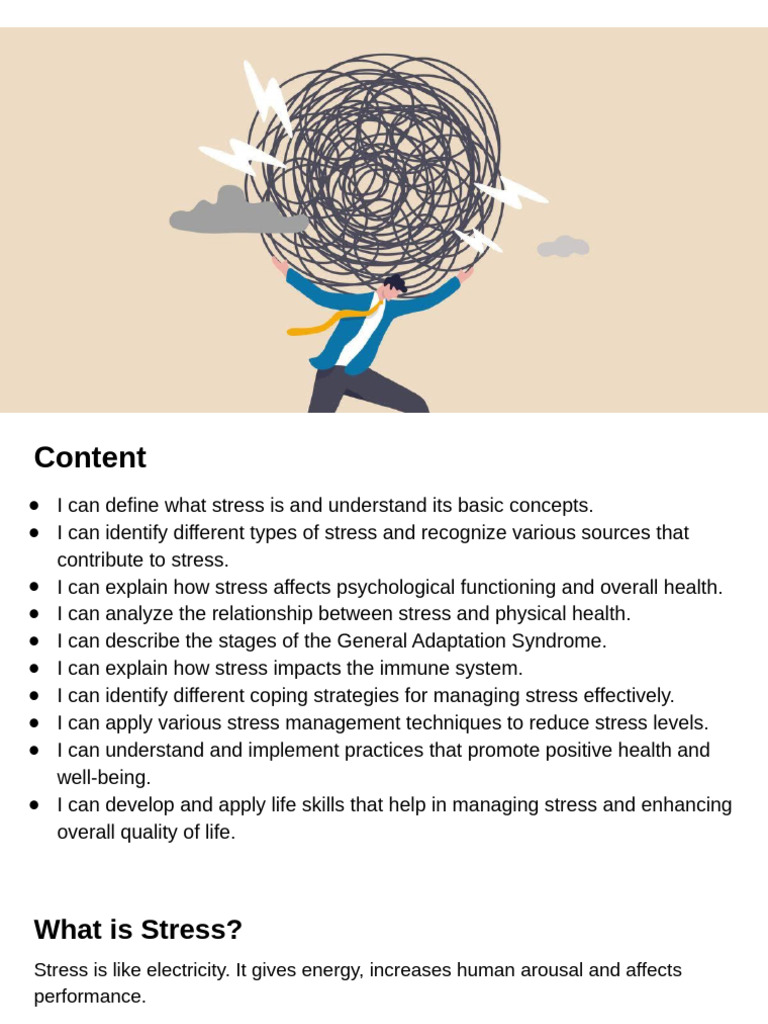Stages of General Adaptation Syndrome | PDF | Stress (Biology) | Social ...
