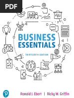 Business Essentials 13th Edition by Ronald J EbertRicky W Griffin | PDF | Information | Science