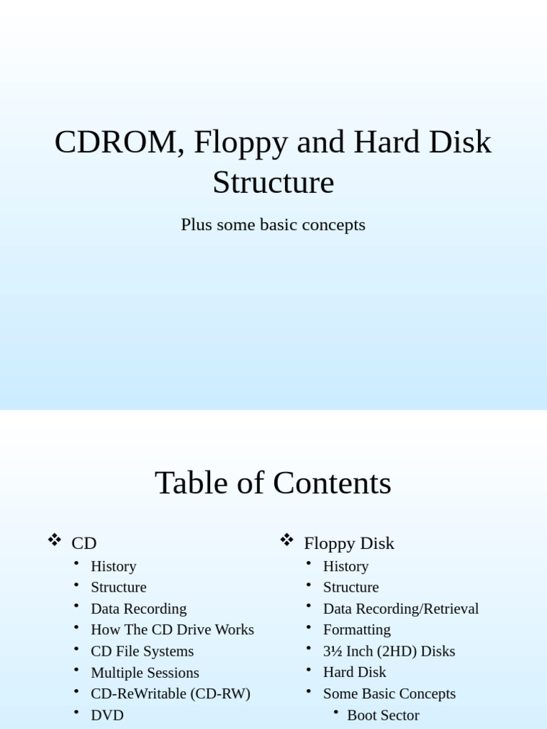 Chapter 6 Cdrom Hard Disk | PDF | Dvd | Compact Disc