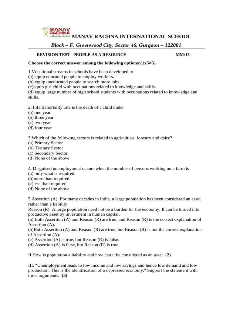 Test - People As Resource | PDF