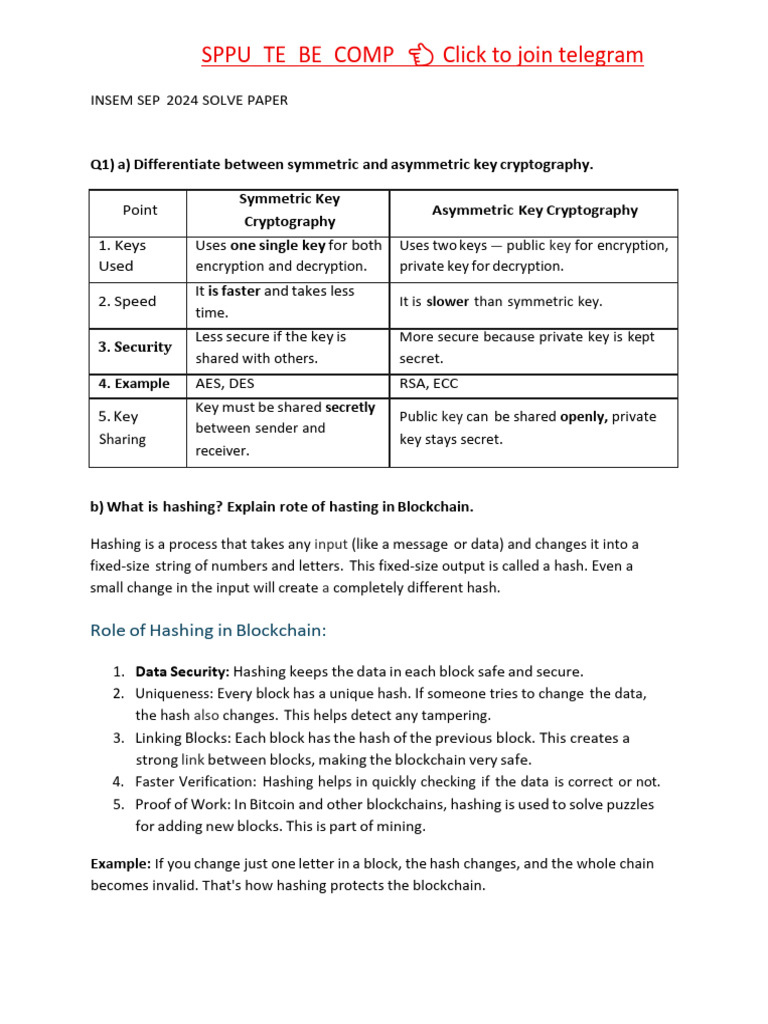 BT Insem Sep24 Solve Paper | PDF | Key (Cryptography) | Public Key Cryptography