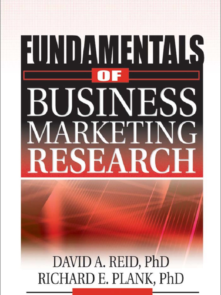 Fundamentals of Business Marketing Research | PDF | Sales | Analysis Of ...