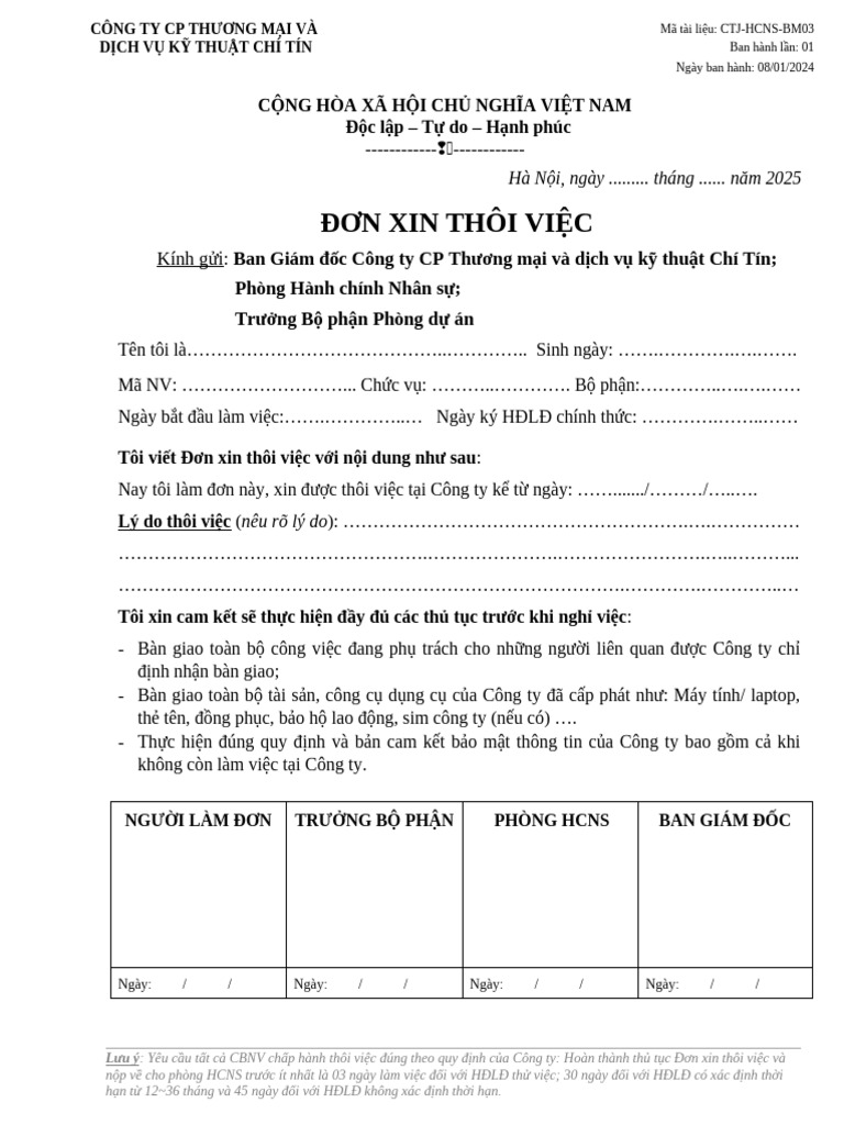 Don Xin Thoi Viec | PDF